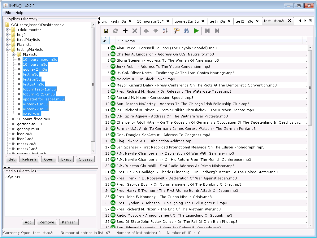listFix() - Fix and Repair Broken Playlists - Loads of Screenshots!!